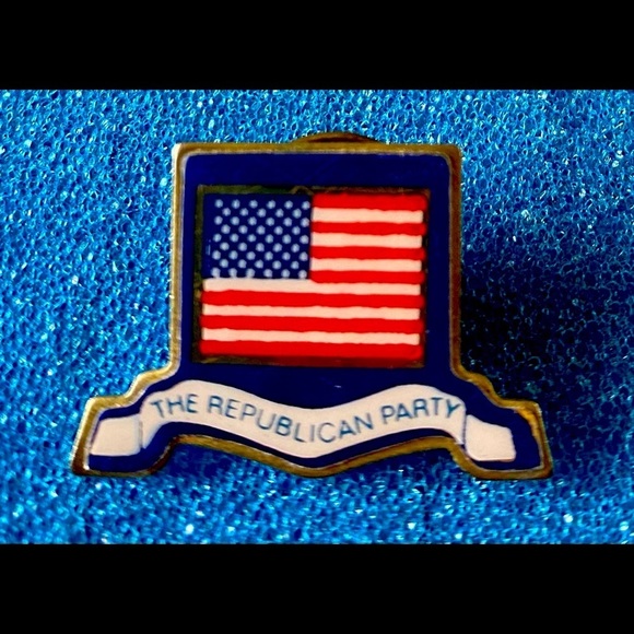 Accessories | Vintage Republican Party Pin | Poshmark